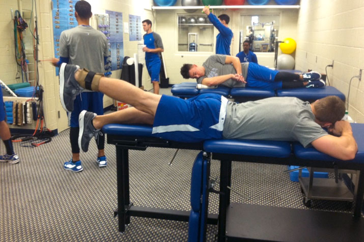 A Leg and Shoulder Therapy Table Fit for Athletes
