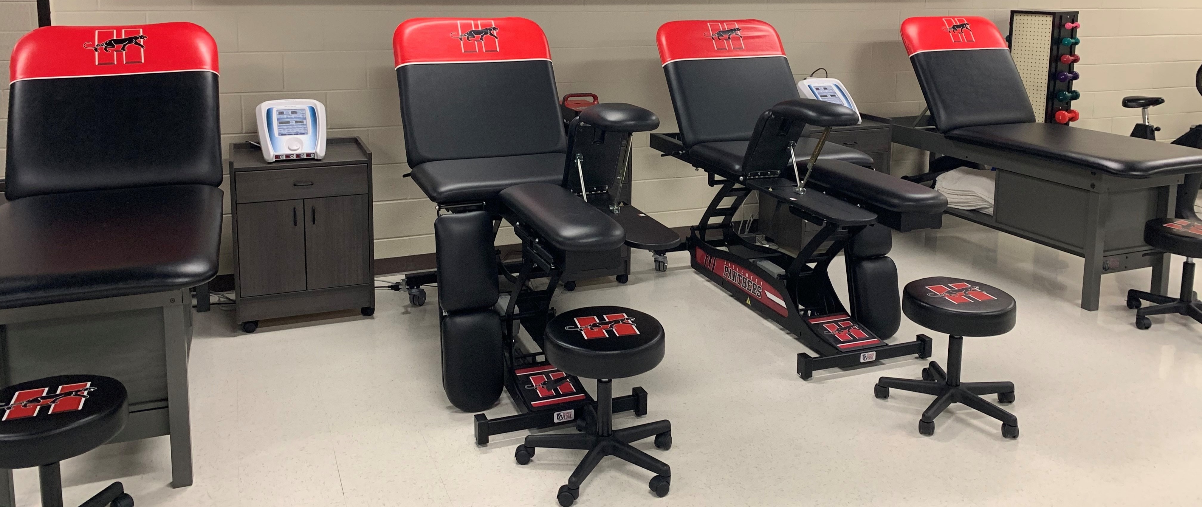 Athletic Training Room Equipment, Taping Stations, Tables, Lockers